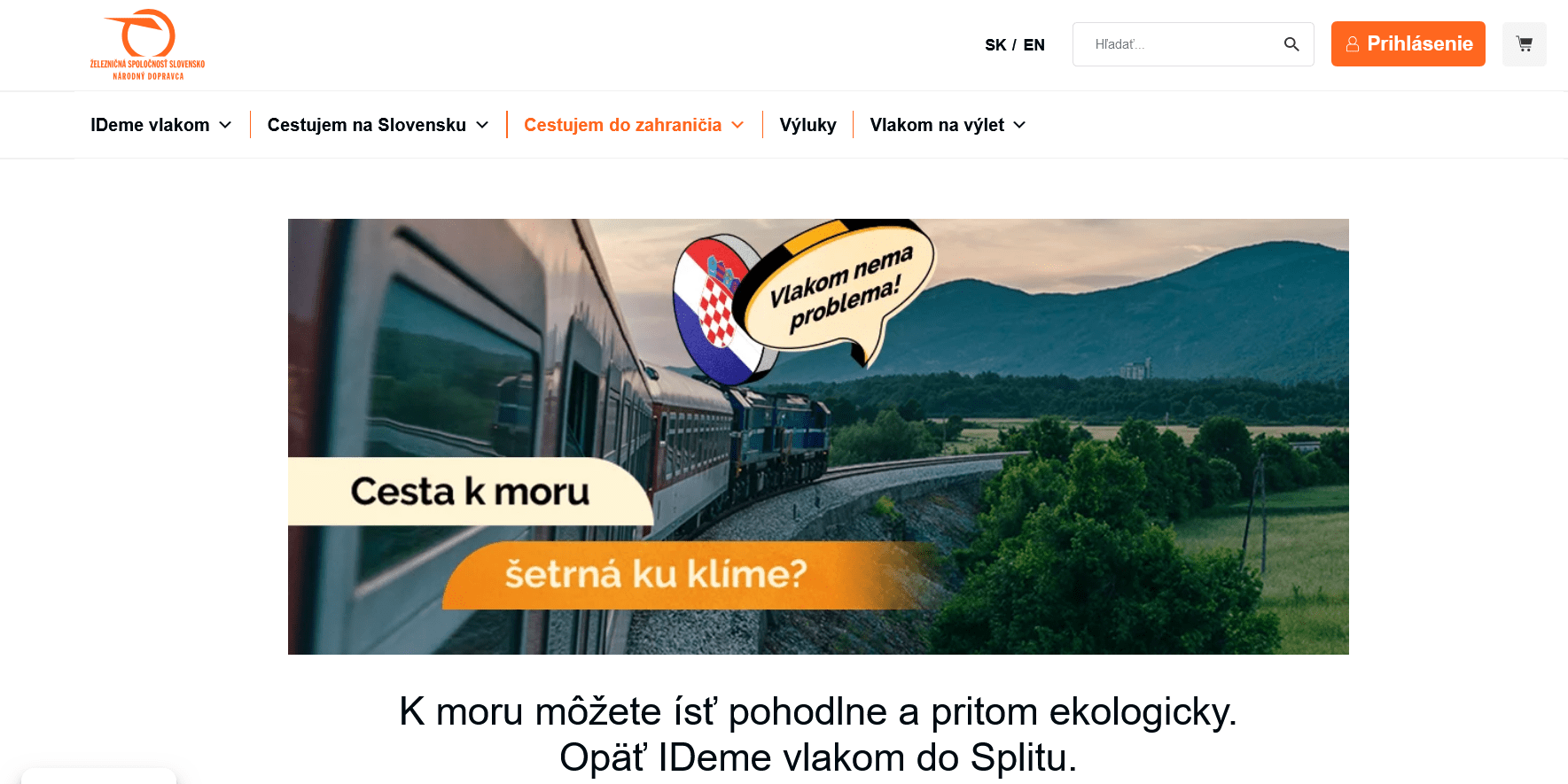 Vlakom do Chorvátska - kde kúpiť lístok, cena - Medium.sk